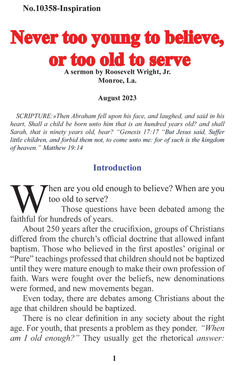 Sermon Ideas - Template